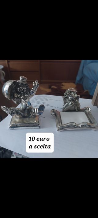 soprammobili in lamina argento