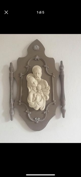Quadro-immagine sacra sopra letto