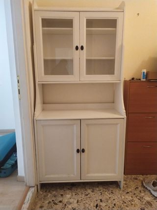 Mobile credenza cucina soggiorno con ante a vetro