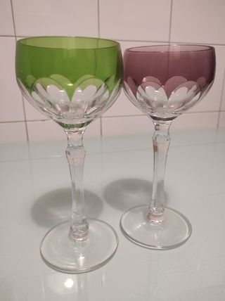 coppia bicchieri cristallo