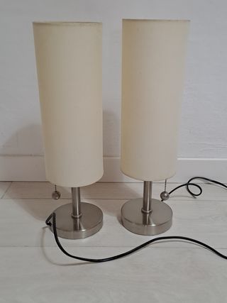coppia lampade vintage con accensione corda