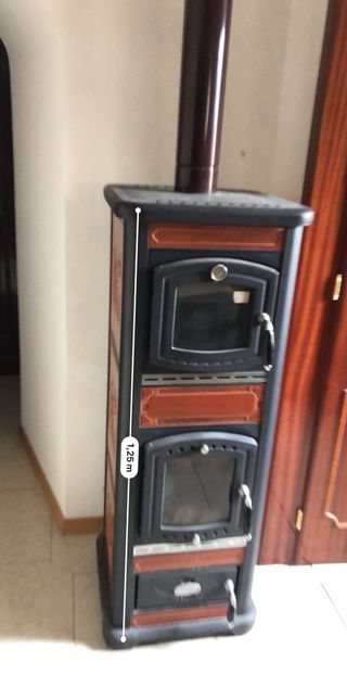 Stufa a legna con forno