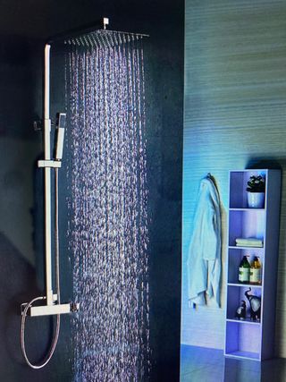 Sistema doccia IMEX ottone/acciaio inossidabile