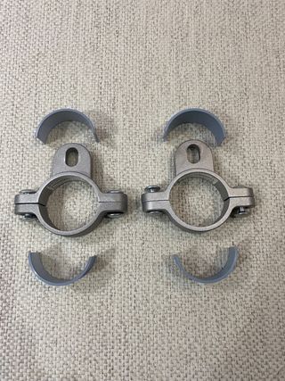 IKEA STOLMEN - 2pz x ganci di supporto SILVER