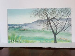 Dipinto a mano su tavola di medio densit