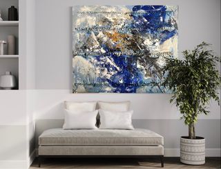 Quadro astratto dipinto a mano 120x100