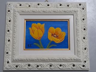 quadro tulipano giallo