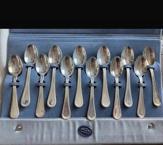 Set 12 cucchiaini argento 800 stile inglese 