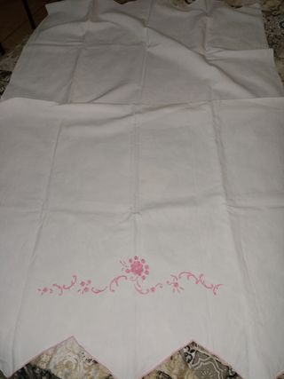 asciugamano grande cotone ricamata