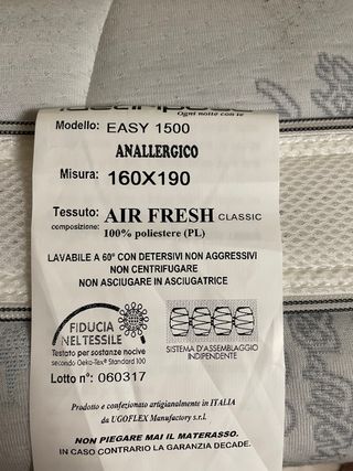 Vendo materasso 