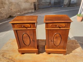 comodino coppia di comodini epoca 1880 restaurati