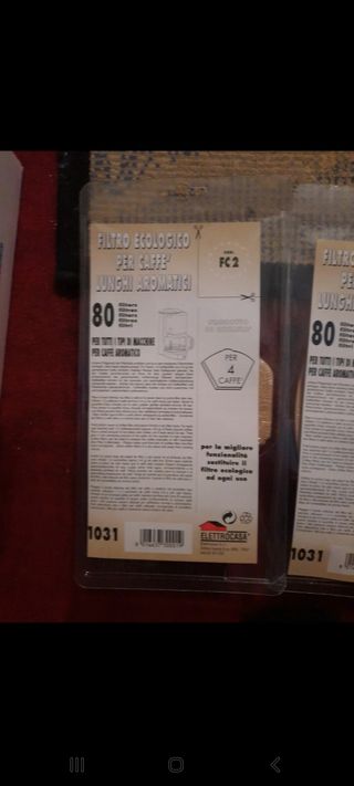 Set 3 confezioni filtri caffè (totale 240 filtri) 