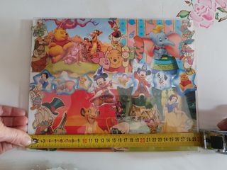 Lotto 2 quadretti personaggi Disney e animaletti 