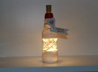 Bottiglietta decorativa LOVE con Tappo LED lampada