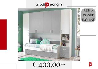 Cameretta a Ponte come in foto con Reti a Doghe In