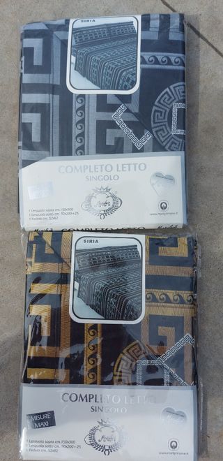 2 lenzuola stile versace 