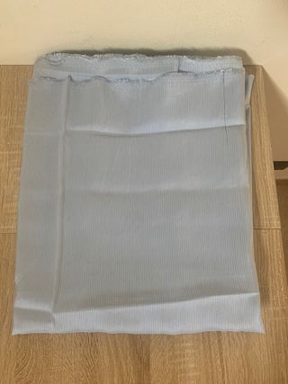 Nuovo scampolo di stoffa in cotone azzurro 