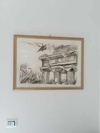 opera d'arte di Sergio vecchio Paestum 