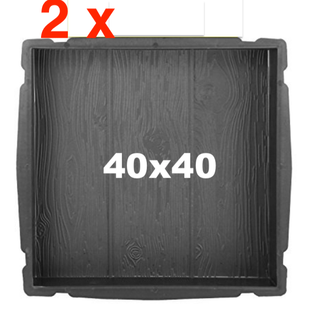2 Stampi cemento Forma pavimento Effetto LEGNO
