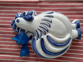 Formella Thun Gallo blu vintage