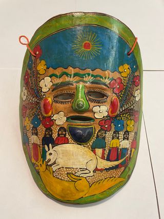 Maschera messicana in ceramica