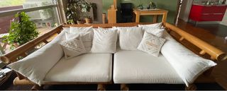 Salotto con Divano king size in bambù