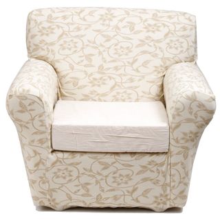 Copri poltrona Elasticizzato Joker fiore panna