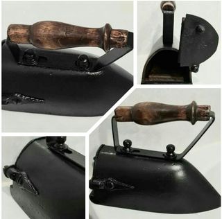 Antico ferro da stiro a lingotto - lingua di bue-