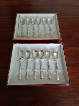 Cucchiaini Bugatti vintage silver plated