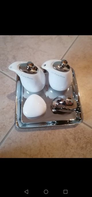 set olio, aceto, sale, pepe claraluna