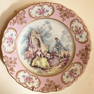 Piatto decorativo in porcellana di Limoges France