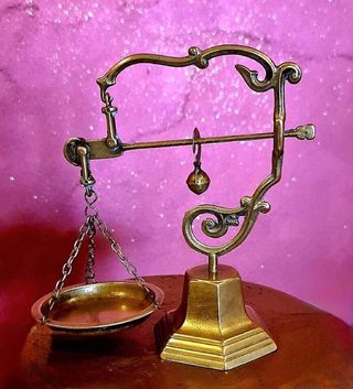 Bilancia stadera decorativa h.18,5cm