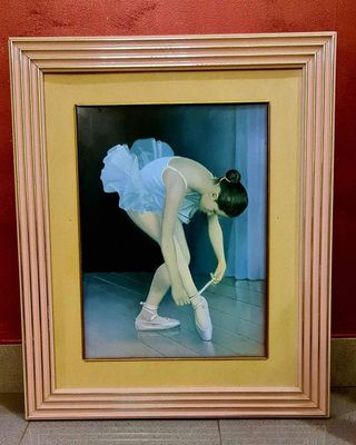Quadro con stampa di ballerina 48x58cm