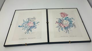Set due dipinti floreali 