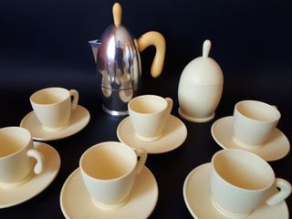 Set Guzzini Zazà 6 Tazzine Caffettiera Zuccheriera