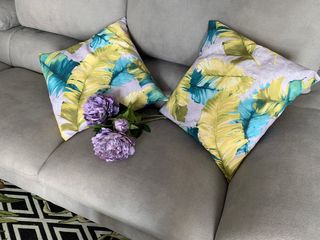 Coppia cuscini foglie banano