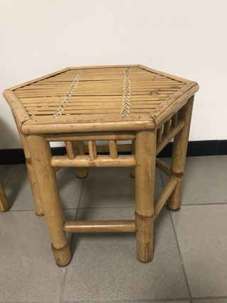 3 sgabelli in vimini