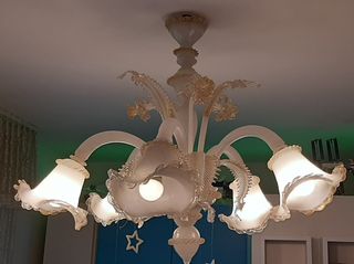 Lampadario in vetro stile Murano 