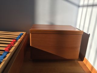 Letti Tisettanta e comodino noce