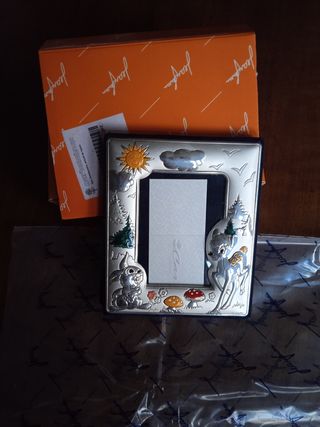 Nuova cornice battesimo argento