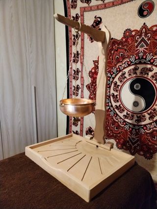 Mini dhroni per trattamenti ayurvedici