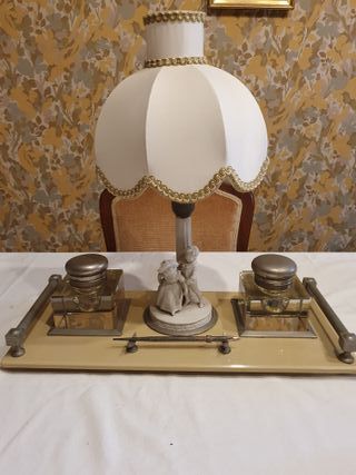 Set Scrivania - Antichi Calamai con Abat jour