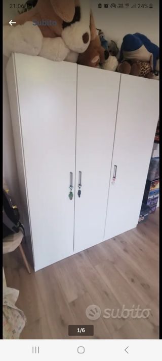 armadio 3 ante già smontato ottimo stato