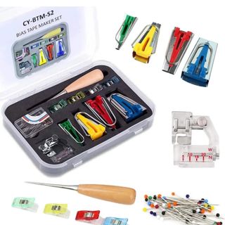 Kit di Sbiecatori Manuali. Bias Tape Maker. Kit 