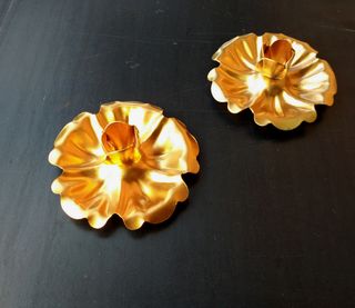 Coppia Portacandela gold #oro