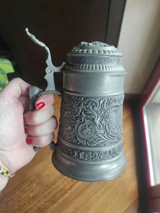 antica caraffa peltro