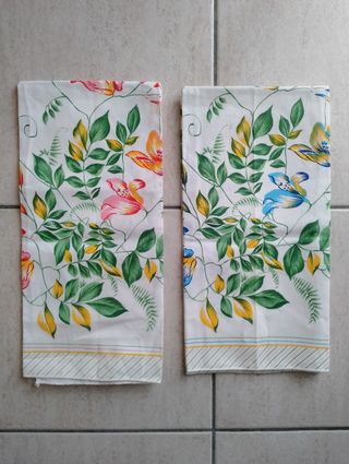 Set 2 strofinacci asciugamani da cucina 100% coton