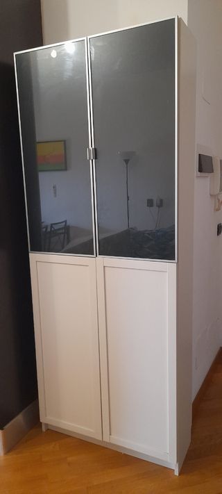 libreria billy credenza vetrinetta