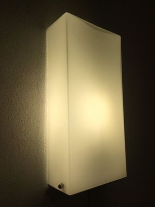 Aplic vetro soffiato bianco