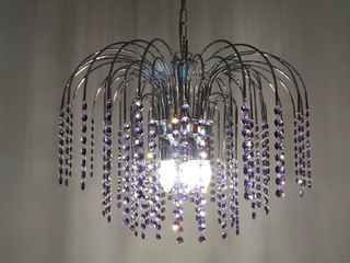 Lampadario Swarovski Strass viola